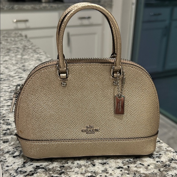 Coach | Bags | Coach Metallic Gold Mini Bag | Poshmark